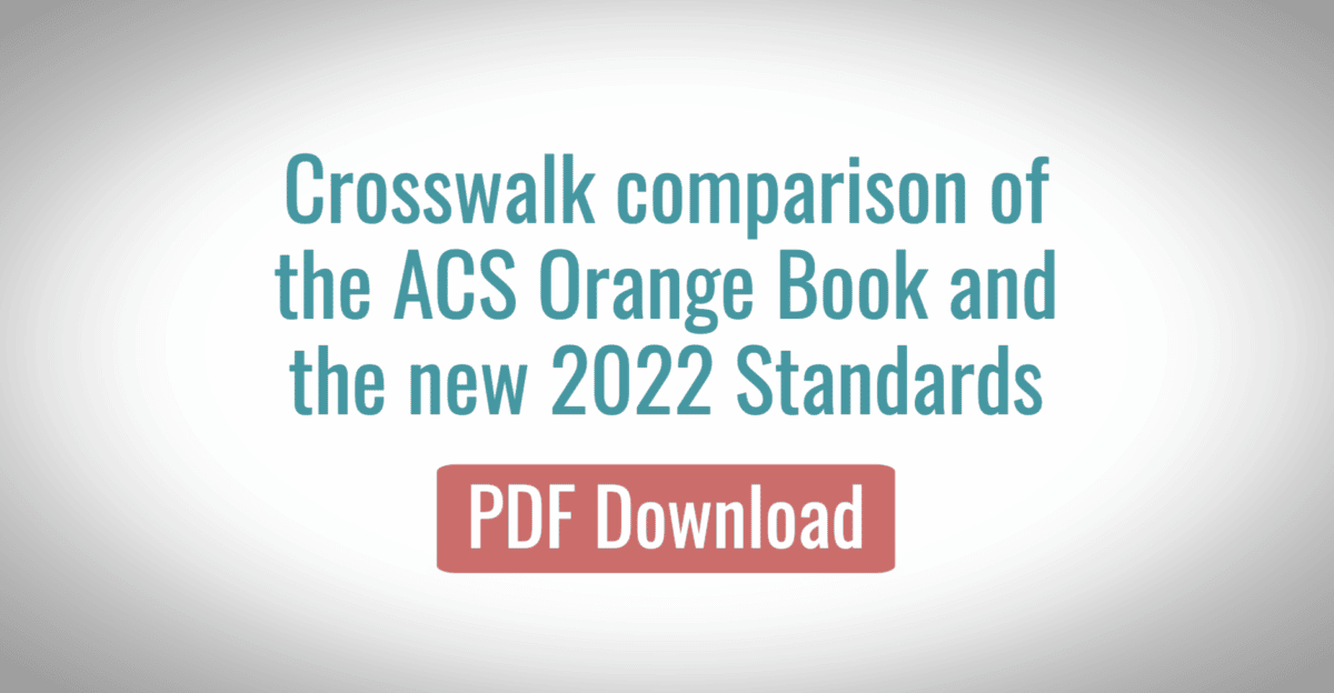 Crosswalk comparison of ACS Orange Book and new 2022 Standards - Trauma ...