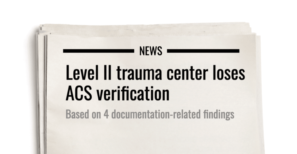 Level II trauma center in the Northwest loses ACS verification - Trauma ...
