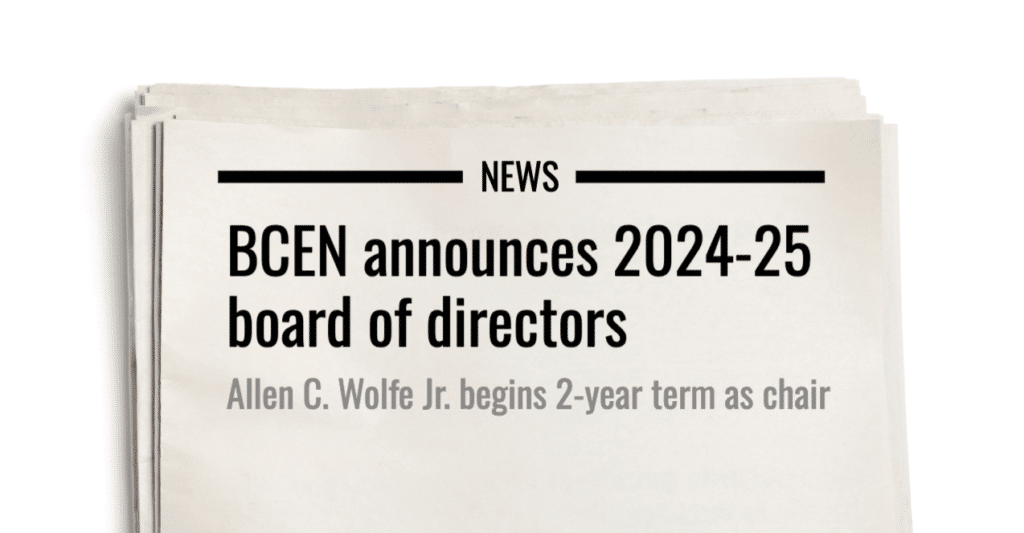BCEN announces 2024-25 board of directors