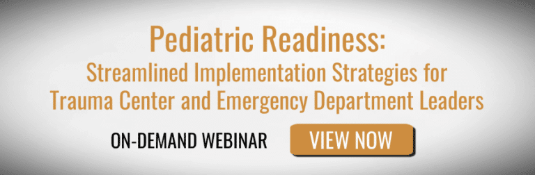 Pediatric Readiness: A concise guide to complying with ACS Standard 5. ...
